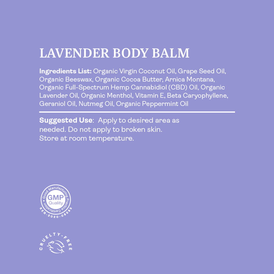 Full-Spectrum CBD Body Balm - Lavender – Lucid Naturals